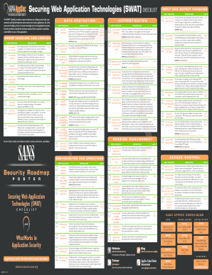 Swat Checklist - Fill Online, Printable, Fillable, Blank | pdfFiller