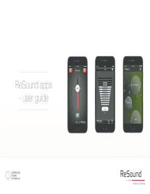 Fillable Online ReSound apps Fax Email Print - pdfFiller