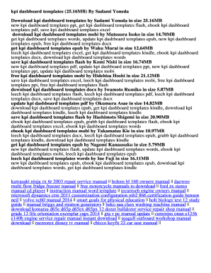 Fillable Online kpi dashboard templates (25 Fax Email Print - pdfFiller