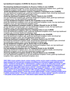 Fillable Online kpi dashboard templates (5 Fax Email Print - pdfFiller