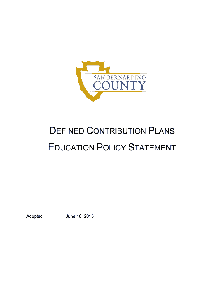 Fillable Online EDUCATION POLICY STATEMENT Fax Email Print - pdfFiller