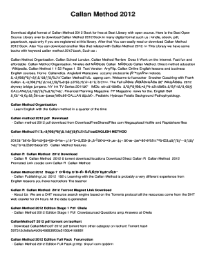 Fillable Online Download digital format of Callan Method 2012 Book for ...