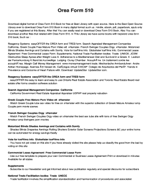 Form 510 Orea - Fill Online, Printable, Fillable, Blank | pdfFiller