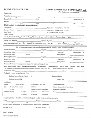 Fillable Online Obstetric History Sheet Fax Email Print - pdfFiller