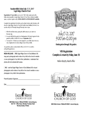 Fillable Online Eagle Ridge Church of God Fax Email Print - pdfFiller