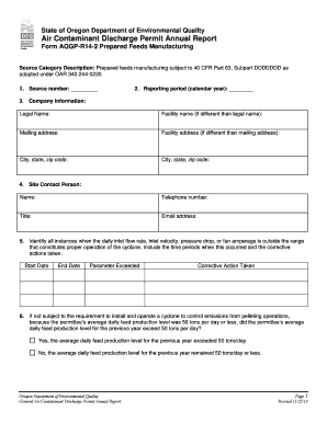 Fillable Online Air Contaminant Discharge Permit Annual Report Fax ...