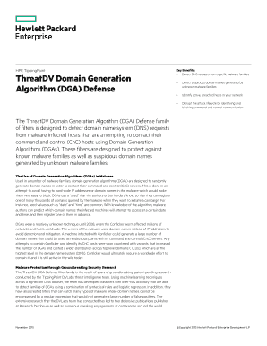 Fillable Online ThreatDV Domain Generation Fax Email Print - pdfFiller