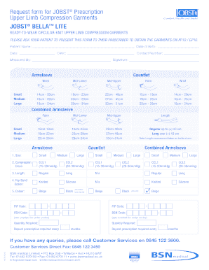 Fillable Online Request form for JOBST Prescription Fax Email Print ...