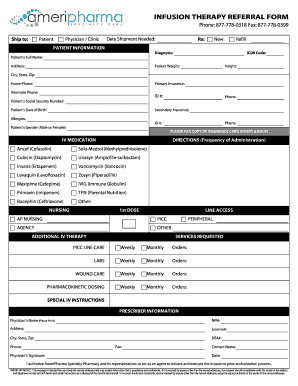 Vivo Infusion Referral Form - Fill Online, Printable, Fillable, Blank ...