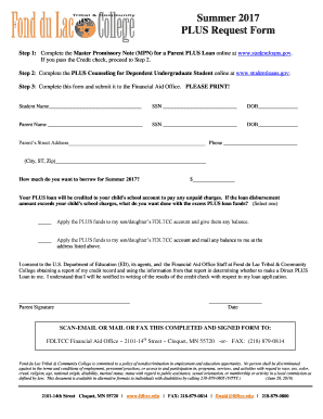 Fillable Online PLUS Request Form Fax Email Print - pdfFiller