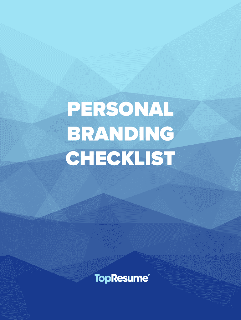 Fillable Online PERSONAL BRANDING CHECKLIST Fax Email Print - pdfFiller