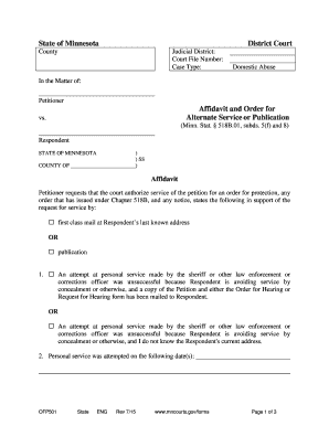 Fillable Online Court File Number: Fax Email Print - pdfFiller