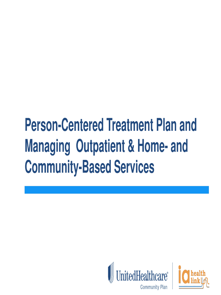 Fillable Online Person-Centered Treatment Plan and Fax Email Print ...