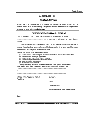 Fillable Online ANNEXURE - H Fax Email Print - pdfFiller