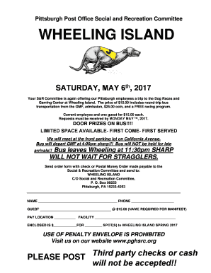 Fillable Online WHEELING ISLAND Fax Email Print - pdfFiller