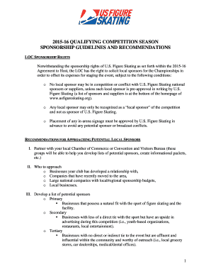 Fillable Online SPONSORSHIP GUIDELINES AND RECOMMENDATIONS Fax Email ...