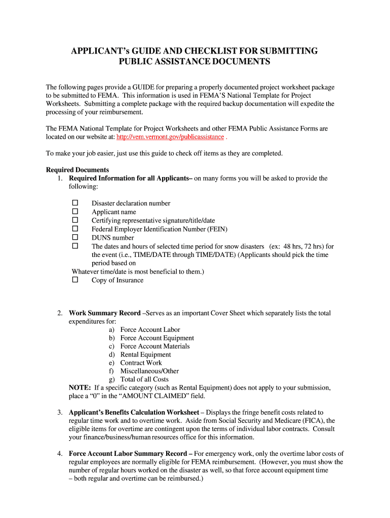 Fillable Online APPLICANTs GUIDE AND CHECKLIST FOR SUBMITTING Fax Email ...