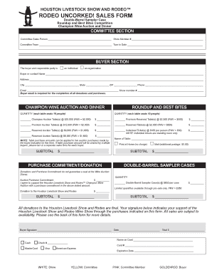 Fillable Online SALES FORM Fax Email Print - pdfFiller