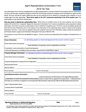 Fillable Online Agent Representative Authorization Form Fax Email Print ...