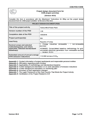 Fillable Online CDM-PDD-FORM Fax Email Print - pdfFiller