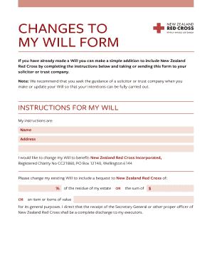 Fillable Online MY WILL FORM Fax Email Print - pdfFiller