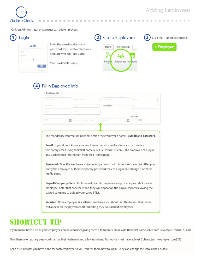 Fillable Online Adding Employees Fax Email Print - pdfFiller
