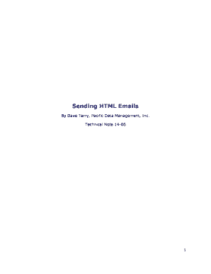 Fillable Online Sending HTML Emails Fax Email Print - pdfFiller