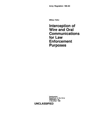 Fillable Online Army Regulation 19053 Fax Email Print - pdfFiller