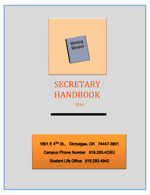Fillable Online go osuit How to Be an Organization's Secretary Fax ...