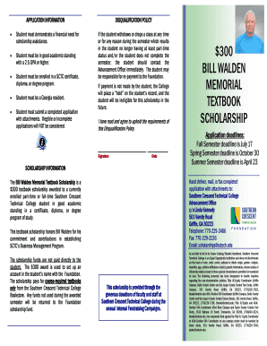 Fillable Online Student must be enrolled in a SCTC certificate, Fax ...