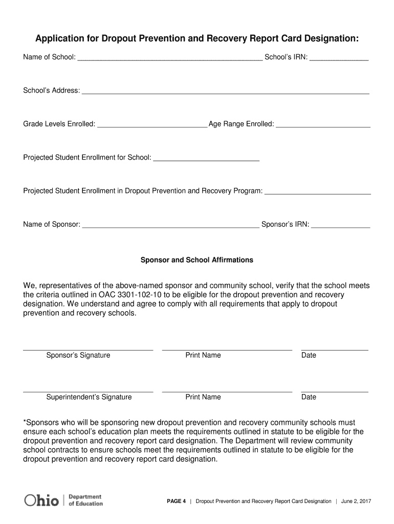 Fillable Online Dropout Prevention and Recovery (DOPR) Fax Email Print ...