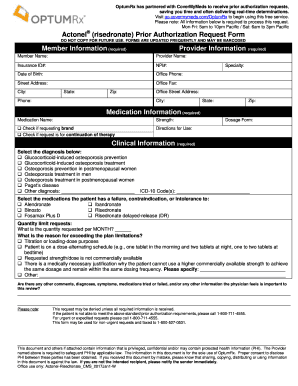 Fillable Online () Prior Authorization Request Form Fax Email Print ...