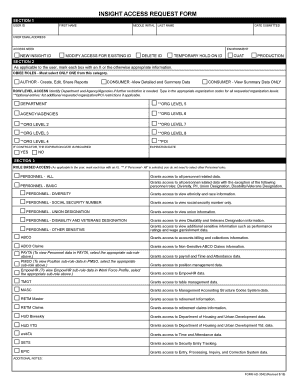 Fillable Online INSIGHT ACCESS REQUEST FORM Fax Email Print - pdfFiller