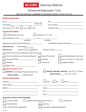 Fillable Online Extramural Registration Form Fax Email Print - pdfFiller