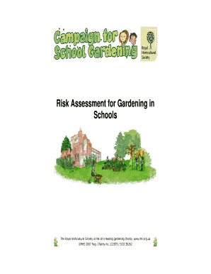 Fillable Online Risk Assessment for Gardening in Fax Email Print ...