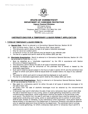 Fillable Online Connecticut Department of Consumer Protection State of ...