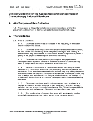 Fillable Online Clinical Guideline for the Assessment and Management of ...