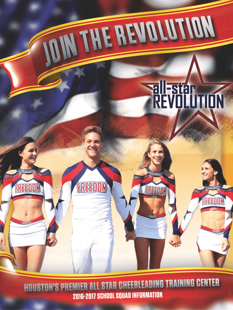 Fillable Online All-Star Revolution offers a variety of instruction ...