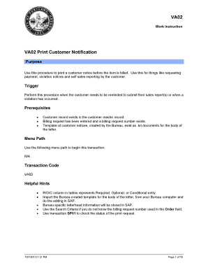 Fillable Online VA02 Print Customer Notification Fax Email Print ...