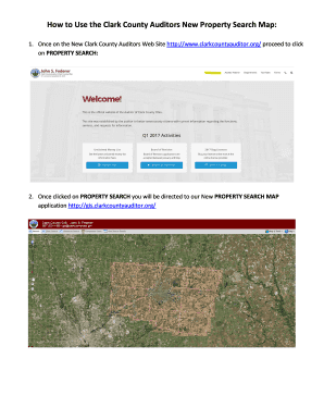 Fillable Online How to Use the Clark County Auditors New Property ...