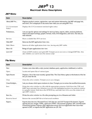 Fillable Online Macintosh Menu Descriptions Fax Email Print - pdfFiller