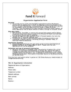 Fillable Online Organization Application Form Fax Email Print - pdfFiller