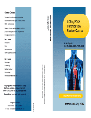 Fillable Online follows the AACN test plan for the CCRN & Fax Email ...