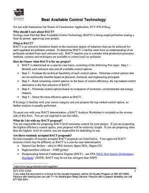 Fillable Online Best Available Control Technology Fax Email Print ...