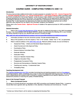 Fillable Online COURSE GUIDE - COMPLETING FORMS 012 AND 112 Fax Email ...