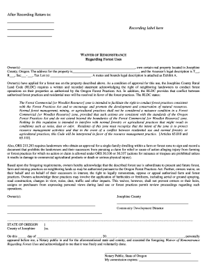 Fillable Online WAIVER OF REMONSTRANCE Fax Email Print - pdfFiller