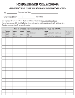 Soonercare Provider Portal - Fill Online, Printable, Fillable, Blank ...