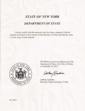 Fillable Online I hereby certify that the annexed copy has been ...