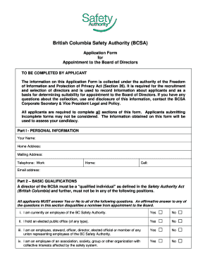 Fillable Online British Columbia Safety Authority (BCSA) Fax Email ...