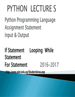 Fillable Online Python Programming Language Fax Email Print - pdfFiller